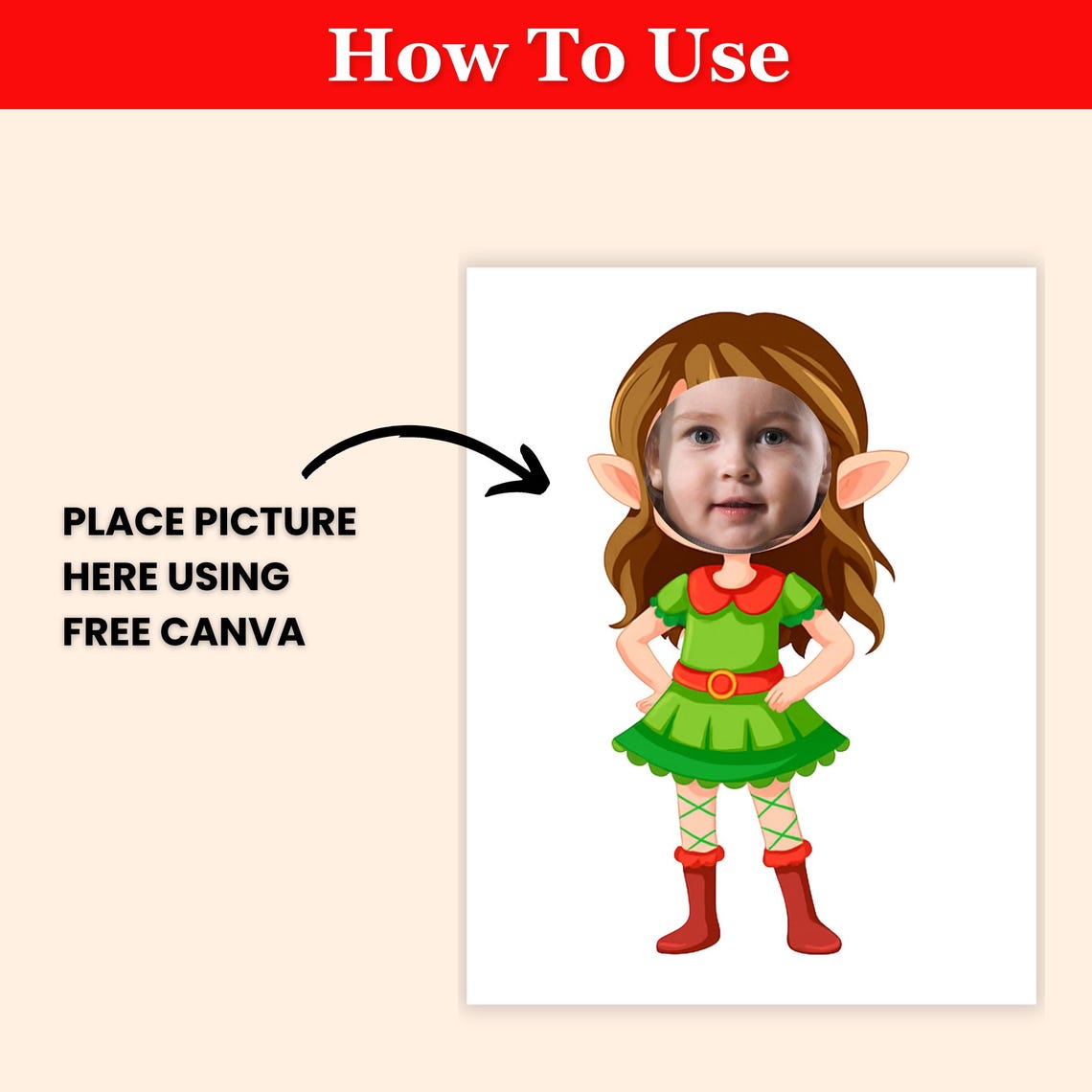 Elf Photo Templates, Add Your Face, 120+ Designs, Christmas PNG PSD PDF ...