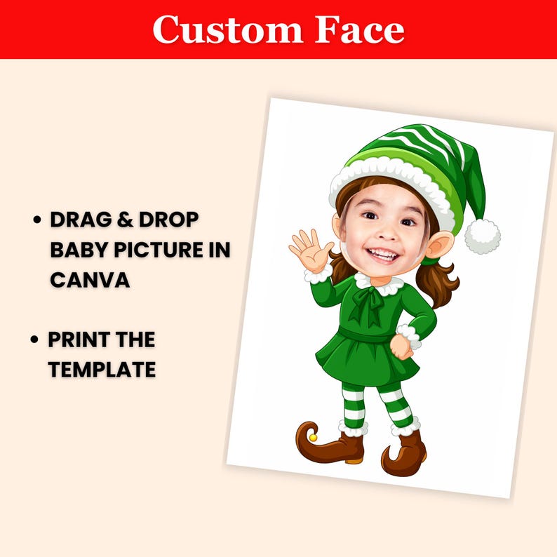 Elf Photo Templates, Add Your Face, 120+ Designs, Christmas PNG PSD PDF ...