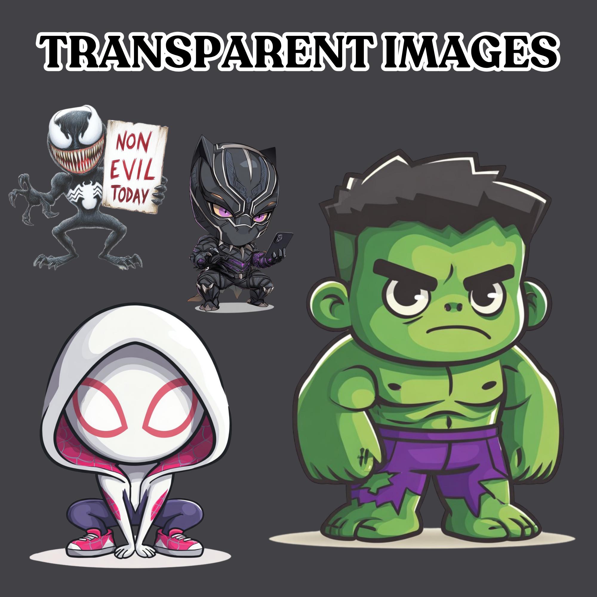 200+ Cute Spidey & Friends Clipart Bundle | Superhero Pngs | Chibi ...