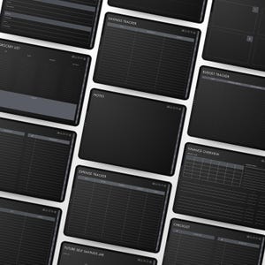 Dark Mode All-in-one Digital Planner 2024, 2025, 2026, Digital Planner ...