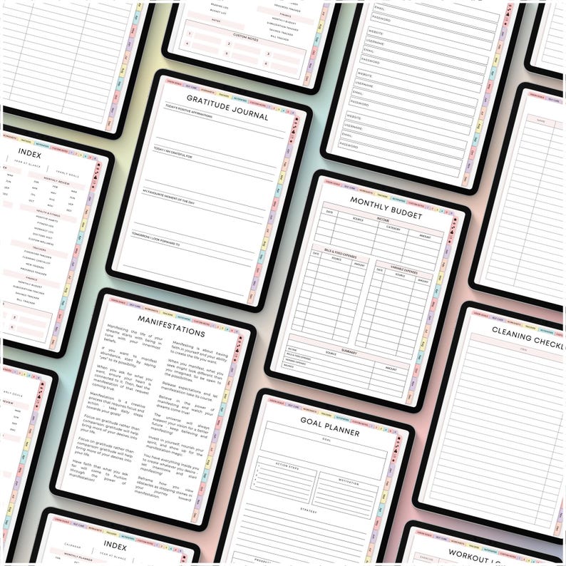 All-in-one Digital Planner 2024, 2025, 2026, Digital Planner, Digital ...