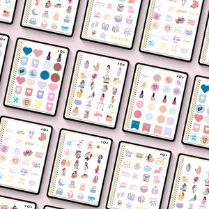 Mom Life Sticker Book for Goodnotes, PNG Files of Digital Stickers ...