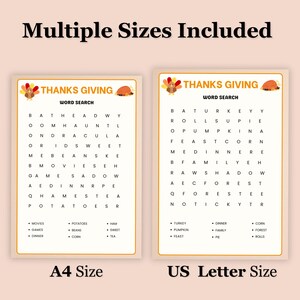 Printable Thanksgiving Game, Family Thanksgiving Game, Dinner Table ...