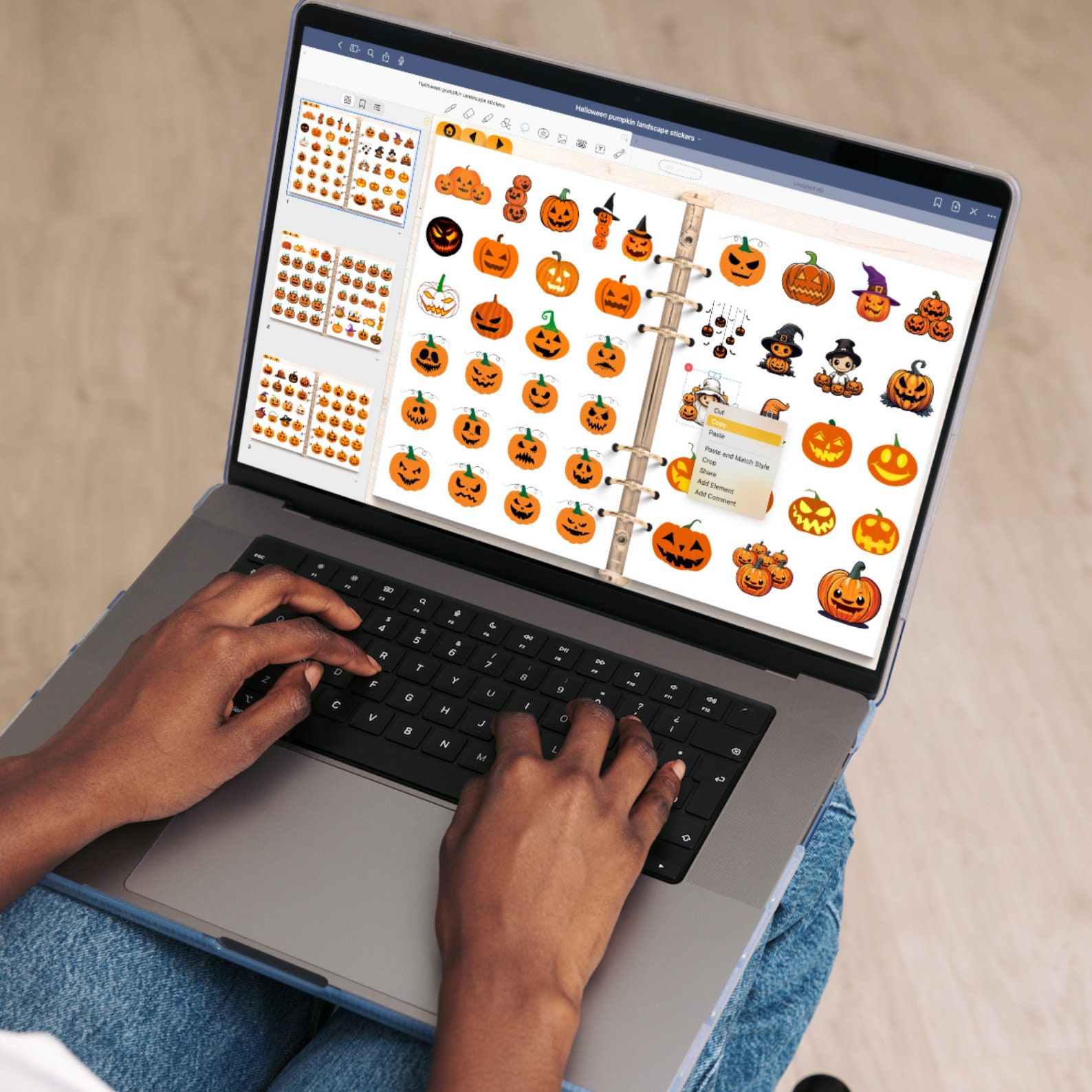 Halloween Digital Stickers Cute Spooky Stickers Halloween - Etsy