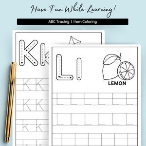 Uppercase Lowercase Alphabet Tracing Worksheets | Printable Preschool ...