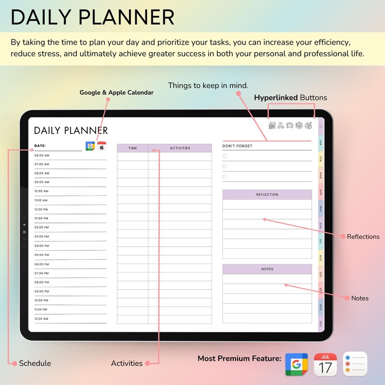 All-in-one Digital Planner 2024, 2025, 2026, Digital Planner, Digital ...