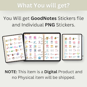 House Chore Goodnotes Stickers | Personal Chore Digital Stickers| Home ...