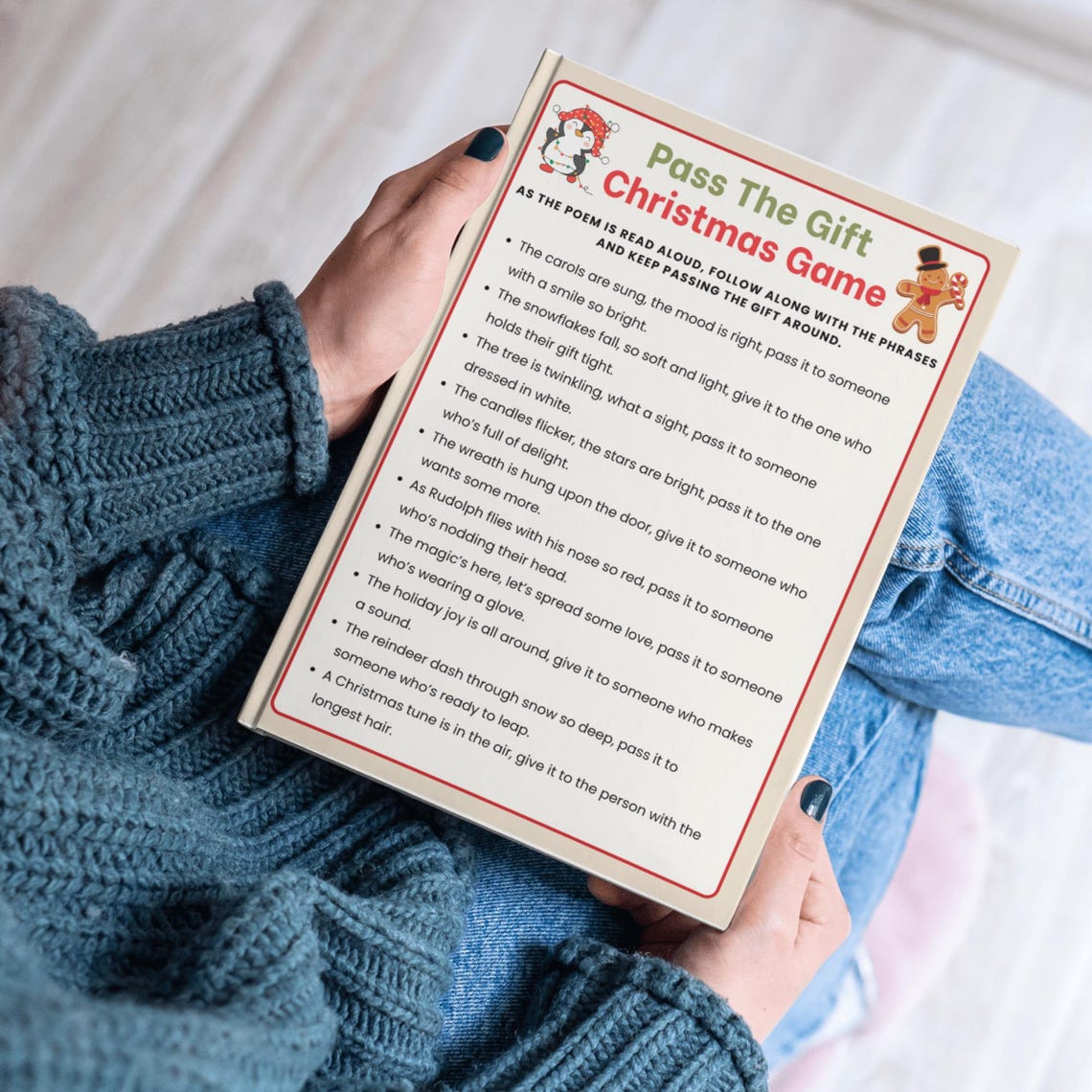 Christmas Pass the Gift Game Printable, Office Christmas Party Games ...