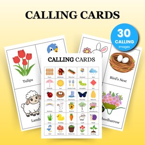 Spring Bingo, 50 Printable Spring Bingo Cards, Spring Party Game ...