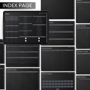 Dark Mode All-in-one Digital Planner 2024, 2025, 2026, Digital Planner ...