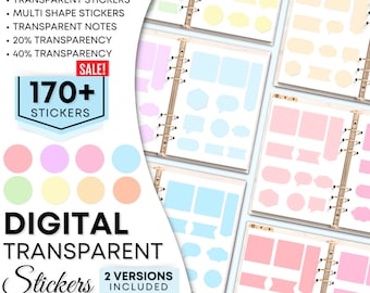 Transparent Digital Planner Stickers Functional PNG Digital Stickers ...