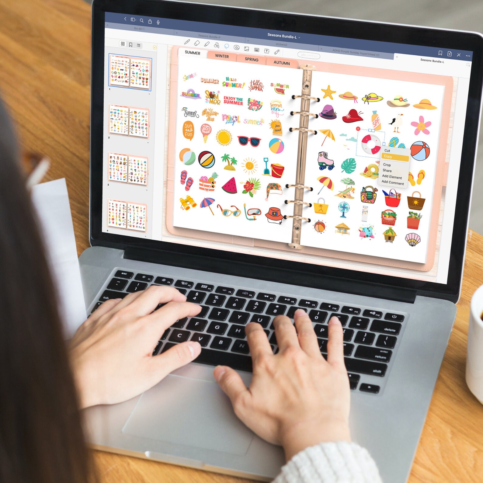 STICKERS DIGITALES de la temporada de primavera, pegatinas GoodNotes ...