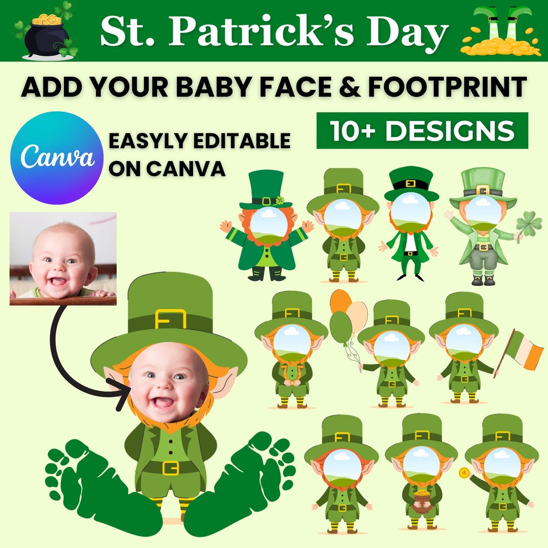 St Patrick's Day Leprechaun Add Your Own Photo Picture | PNG Leprechaun ...