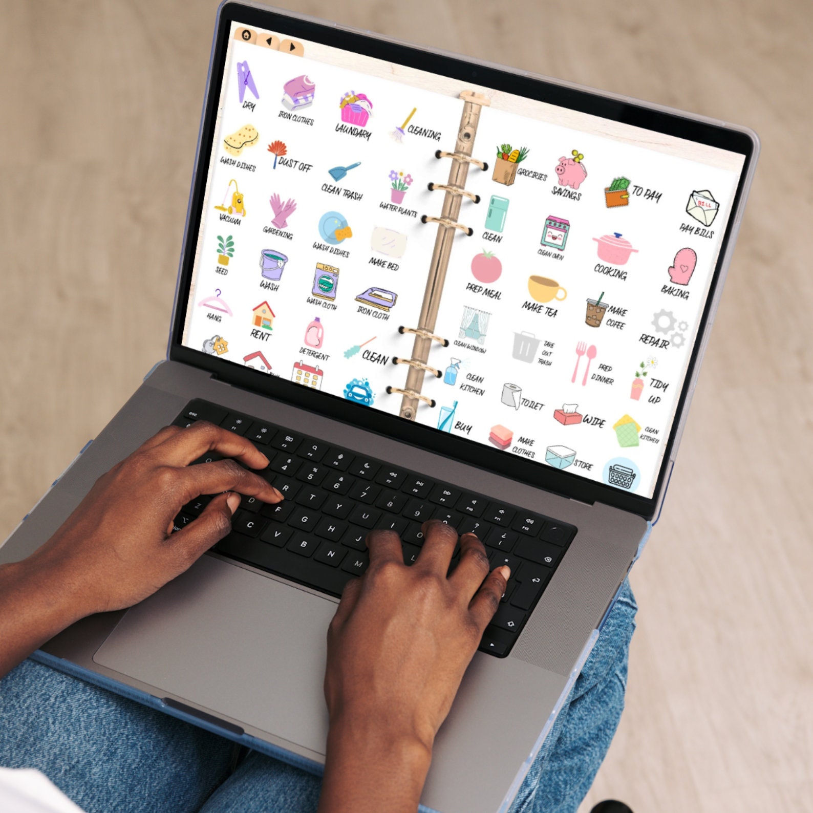 House Chore Goodnotes Stickers Personal Chore Digital Stickers Home ...