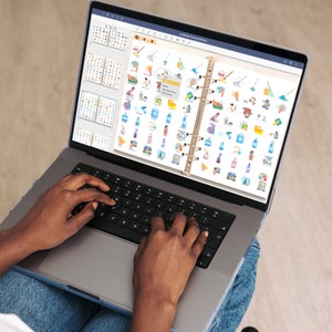 Cleaning Digital Stickers Book for Goodnotes, PNG Files of Digital ...