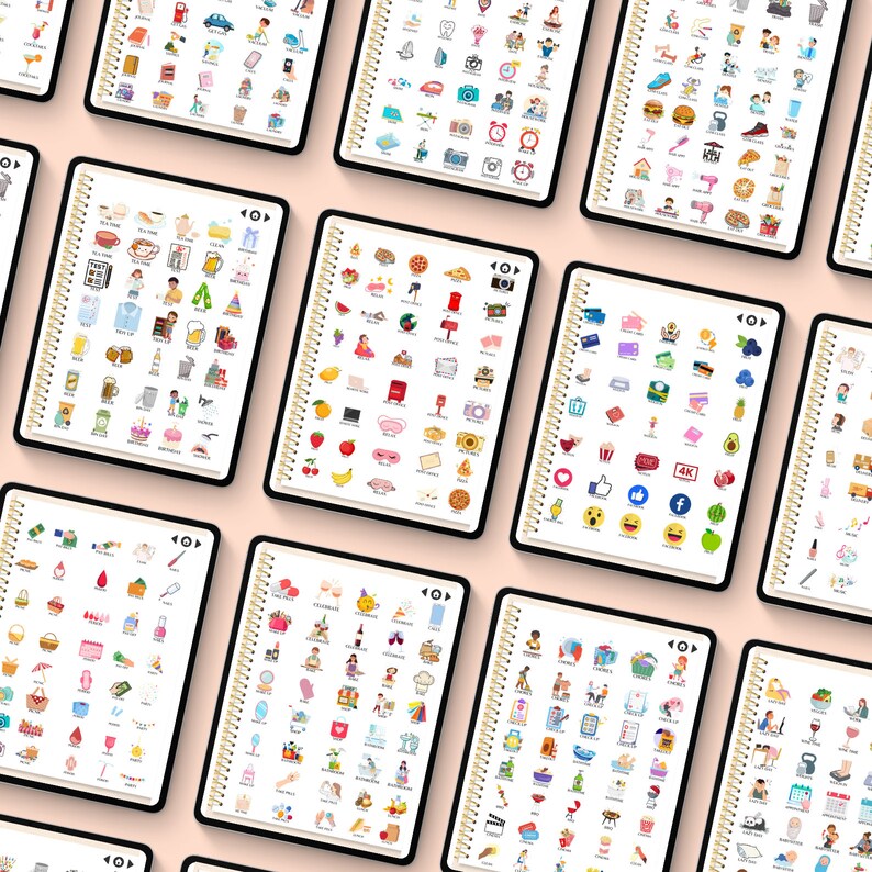 Everyday Life Digital Stickers, Daily Planner Stickers, iPad Stickers ...