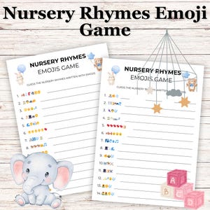Nursery Rhymes Emoji Game, Emoji Nursery Rhymes Game, Baby Emoji Game ...