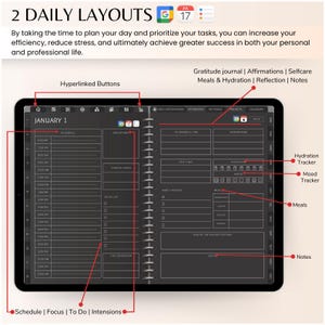 All-in-one Digital Planner 2025 2026 2027, Hyperlink Digital Planner ...