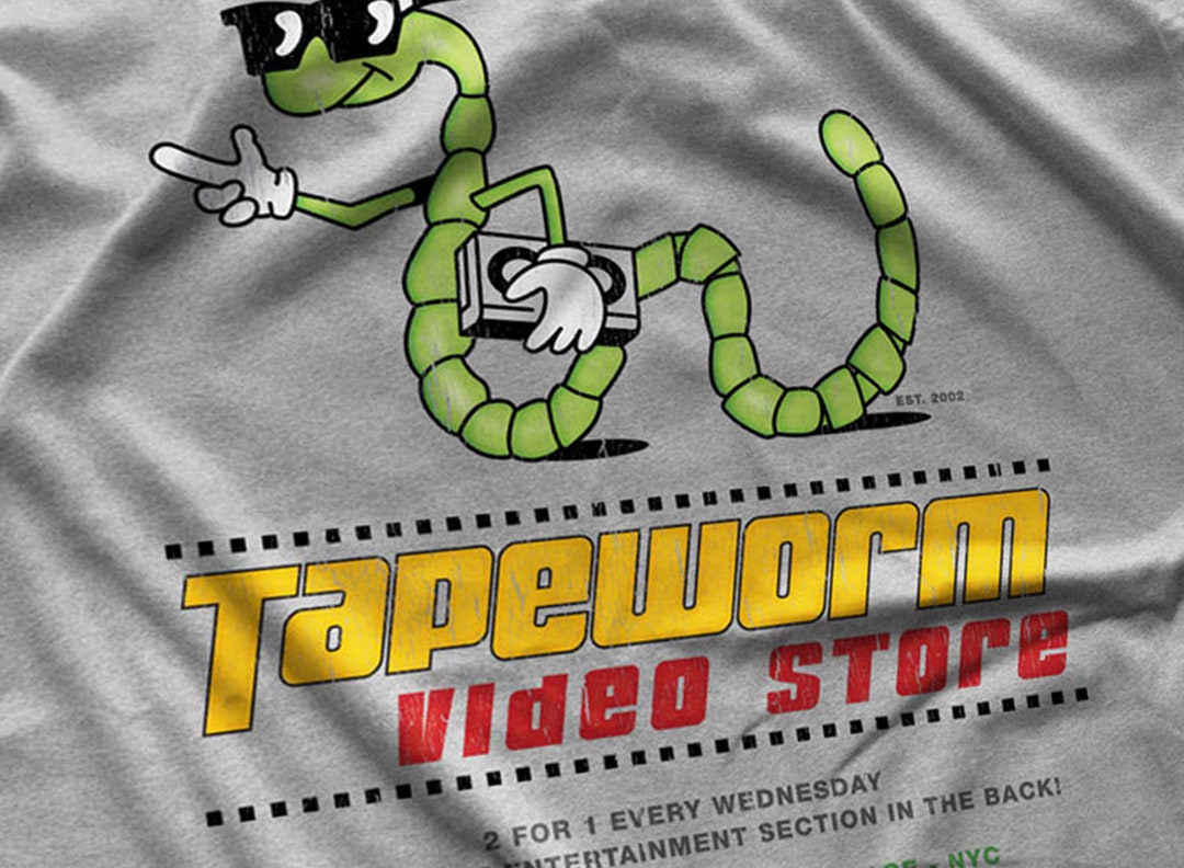 Tapeworm Video Store T-shirt - Etsy