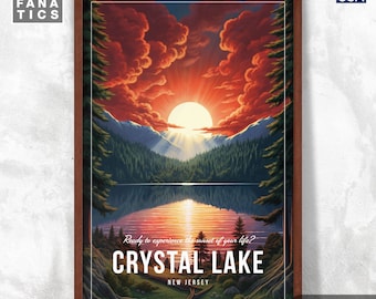 Camp Crystal Lake Travel Poster - Etsy