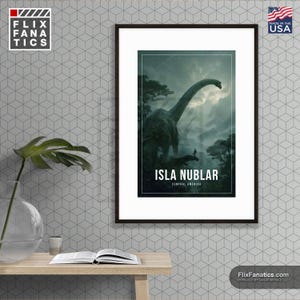 Isla Nublar Travel Poster: Jurassic Park Fan Art, Sci-fi Wall Decor - Etsy