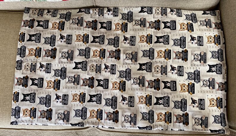 Criminal Cats Wanted Mugshot Blanket - Large - Etsy