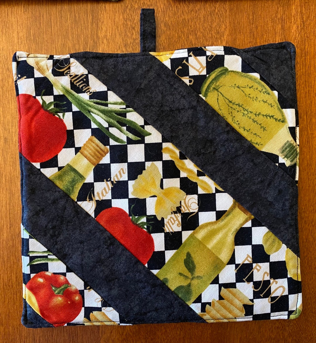 Vintage Italian Kitchen Potholders - Etsy