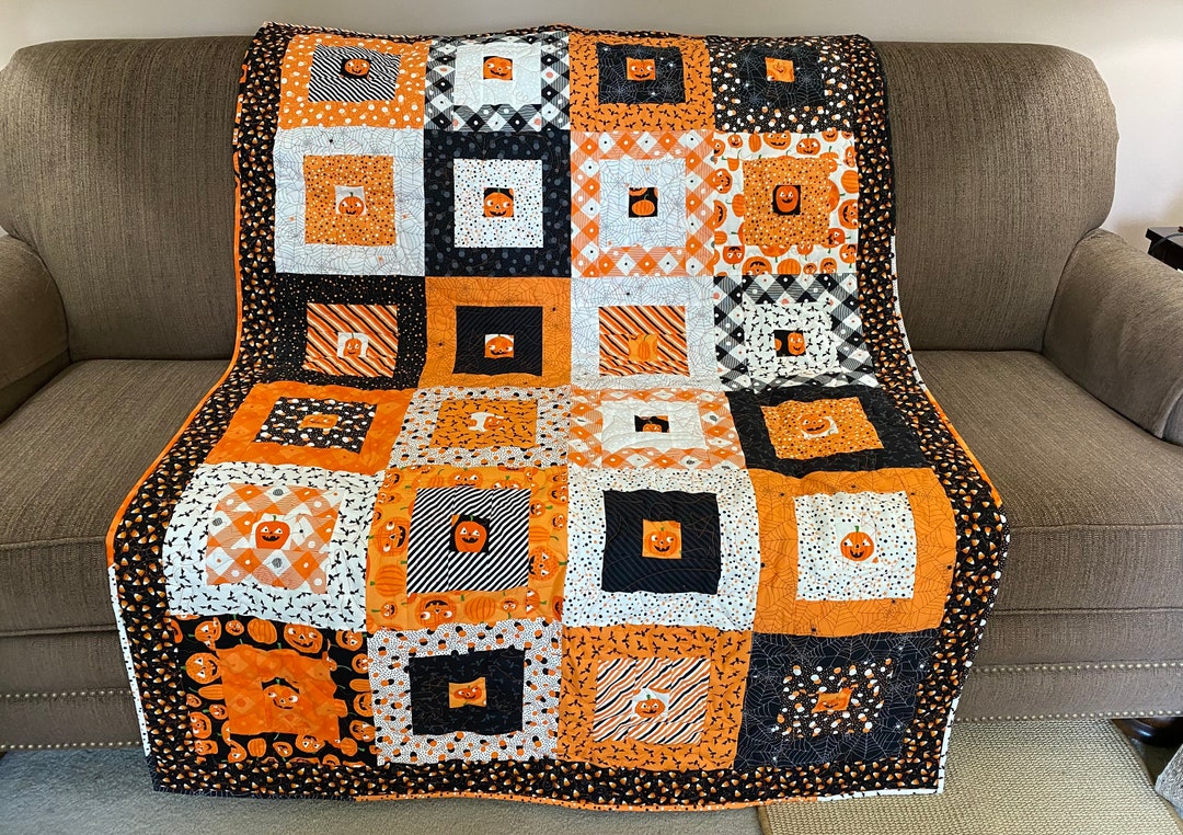 Halloween Pumpkin Themed Lap Quilt or Throw - Etsy