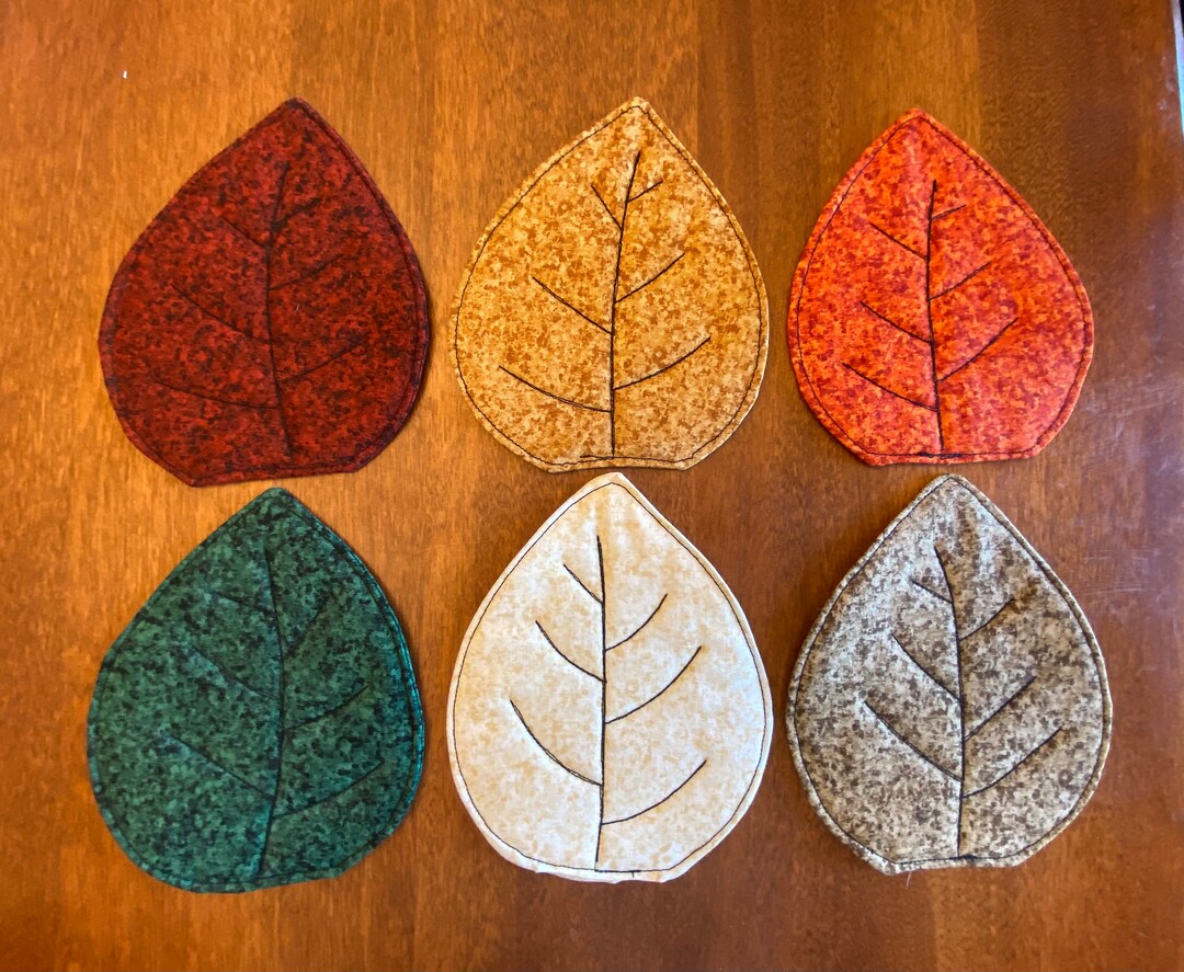 Autumn Fall Leaf Coasters individually Sold - Etsy