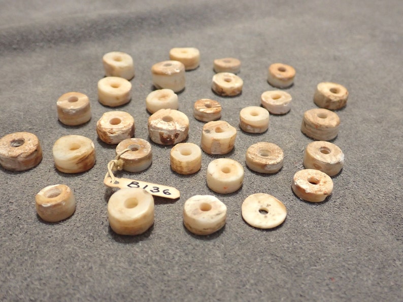 Authentic Native American 29 Shell Disc Beads Found at Dayton ...