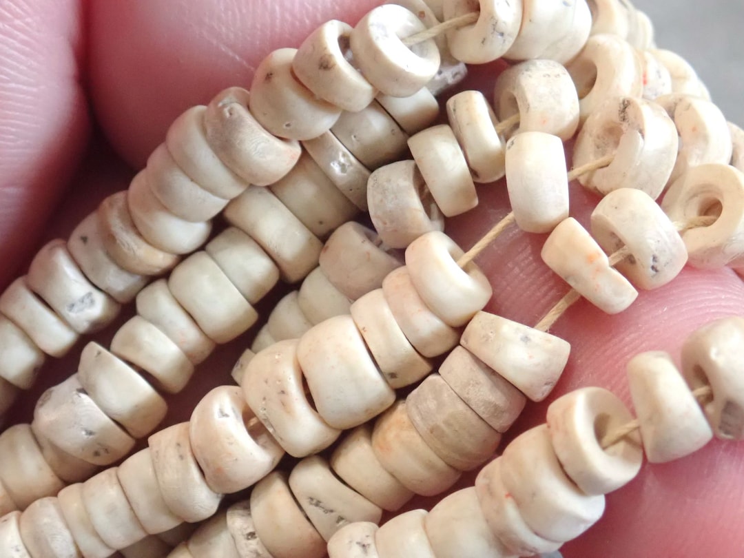 Authentic Native American Shell Bead Collection of Approximately 357 ...