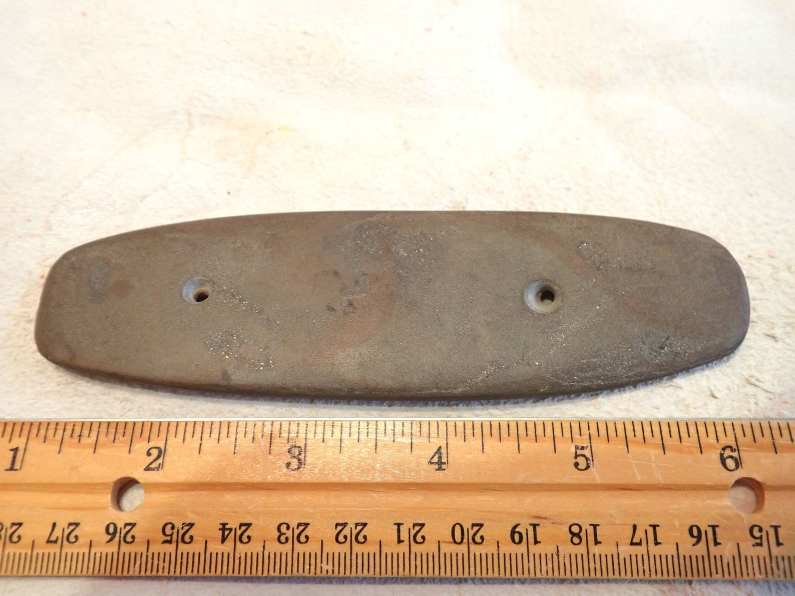 Authentic Native American Two Hole Slate Gorget Originally From the ...