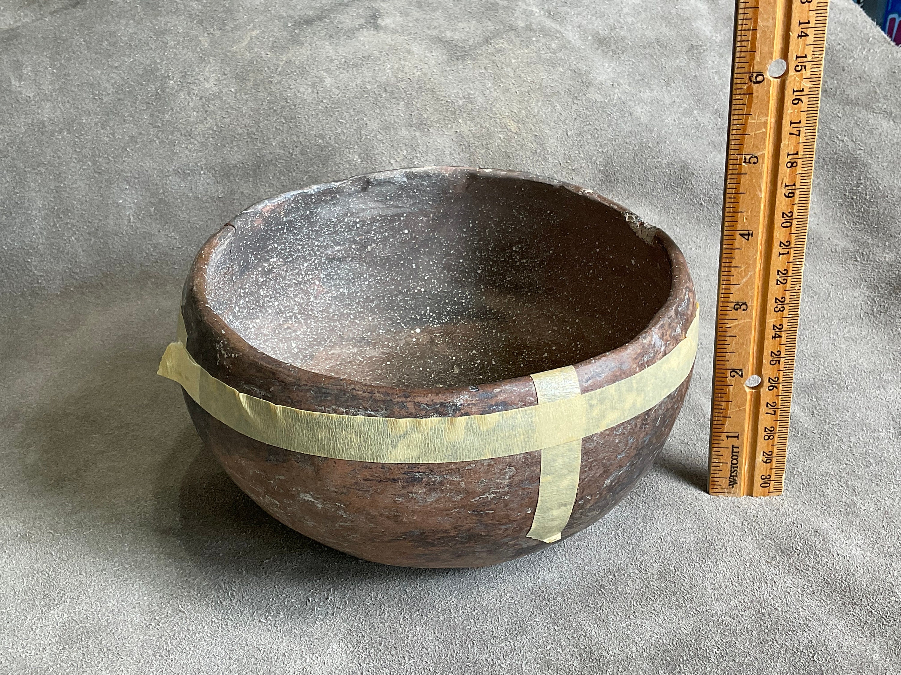Authentic Native American Plain Bowl Found in Arkansas, Mississippian ...