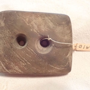 Authentic Native American Two Hole Adena Slate Gorget Found in Highland ...