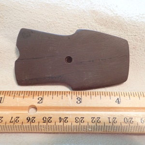 Authentic Native American Red Slate Indented Base Shovel Pendant Found ...