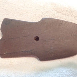 Authentic Native American Red Slate Indented Base Shovel Pendant Found ...