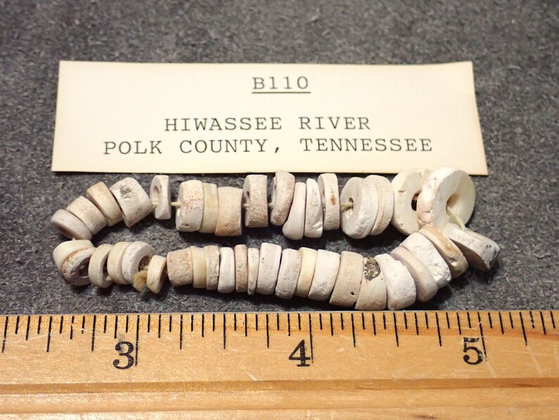 Authentic Native American Shell Bead Collection Consisting of ...