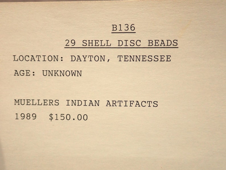 Authentic Native American 29 Shell Disc Beads Found at Dayton ...