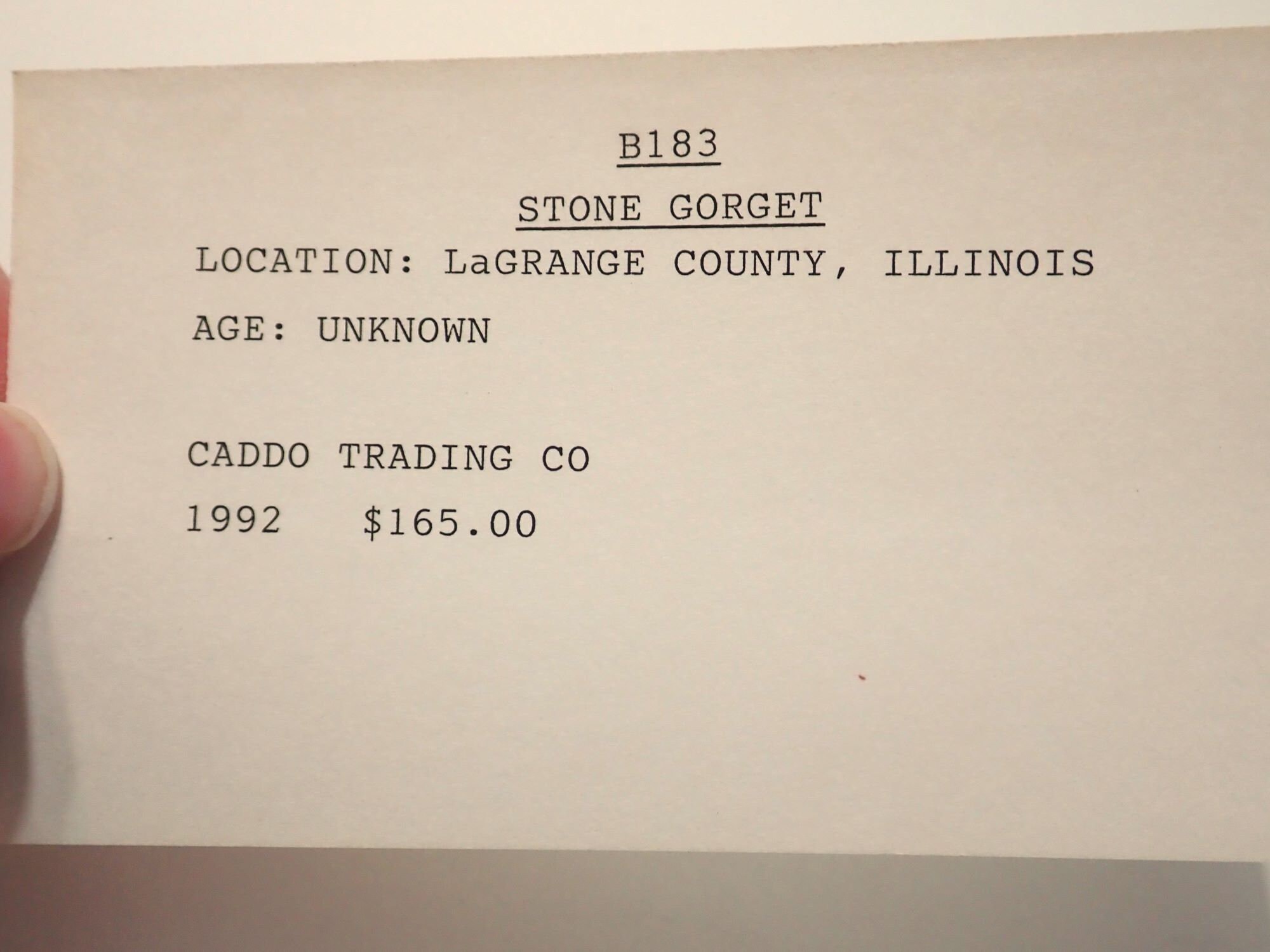Authentic Native American Two Hole Stone Gorget Found in Lagrange ...