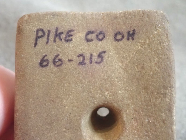 Authentic Native American Two Hole Adena Semi-keeled Sandstone Gorget ...