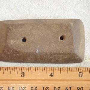 Authentic Native American Two Hole Adena Semi-keeled Sandstone Gorget ...