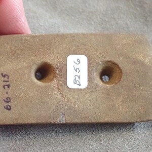 Authentic Native American Two Hole Adena Semi-keeled Sandstone Gorget ...