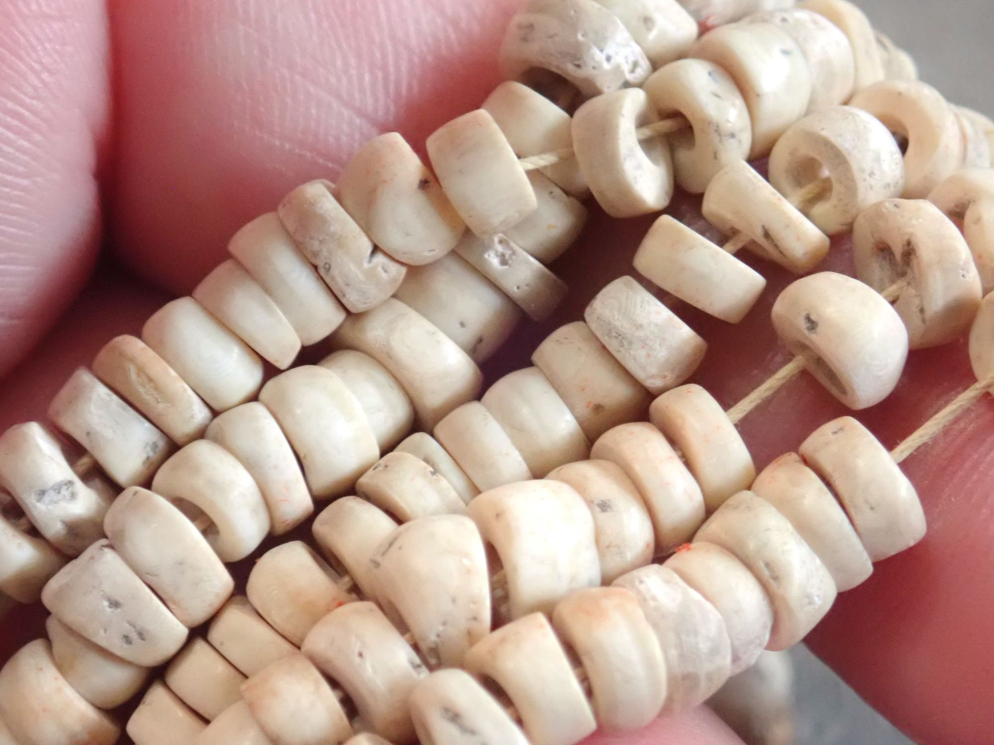 Authentic Native American Shell Bead Collection of Approximately 357 ...