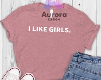 I Like Girls T Shirt - Etsy