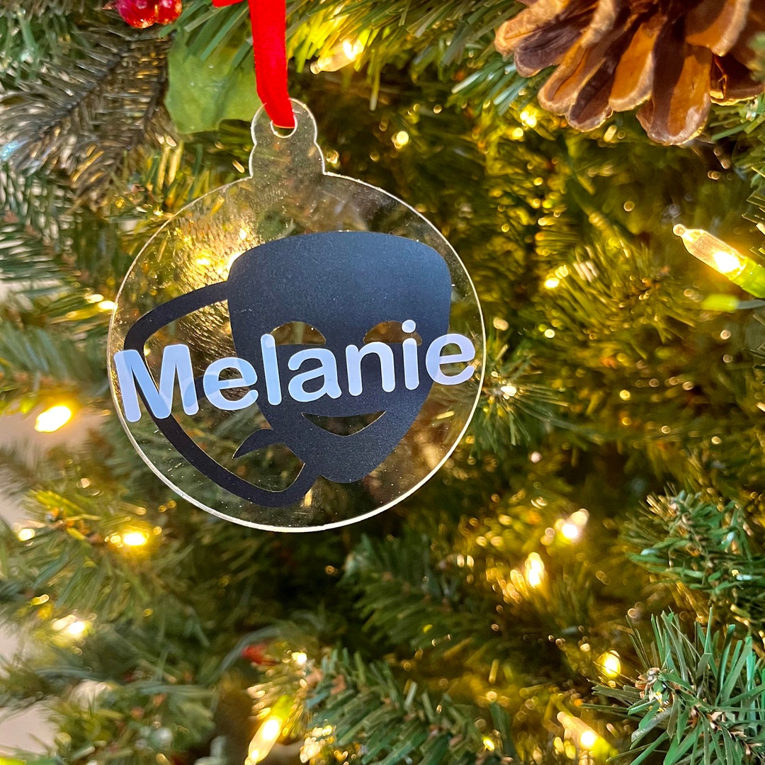 Personalized Comedy Drama Ornament - Etsy
