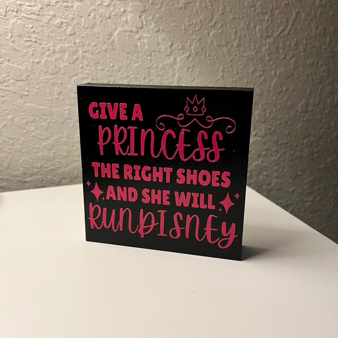 Princess Rundisney Wooden Sign (perfect for Tiered Tray) - Etsy