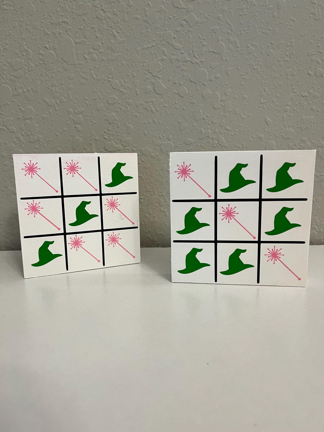 Wicked Witch Tic Tac Toe Sign • Glinda or Elphaba Theme • Wicked ...