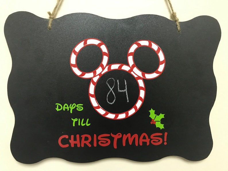 Magical Mouse Christmas Countdown Chalkboard Sign - Etsy