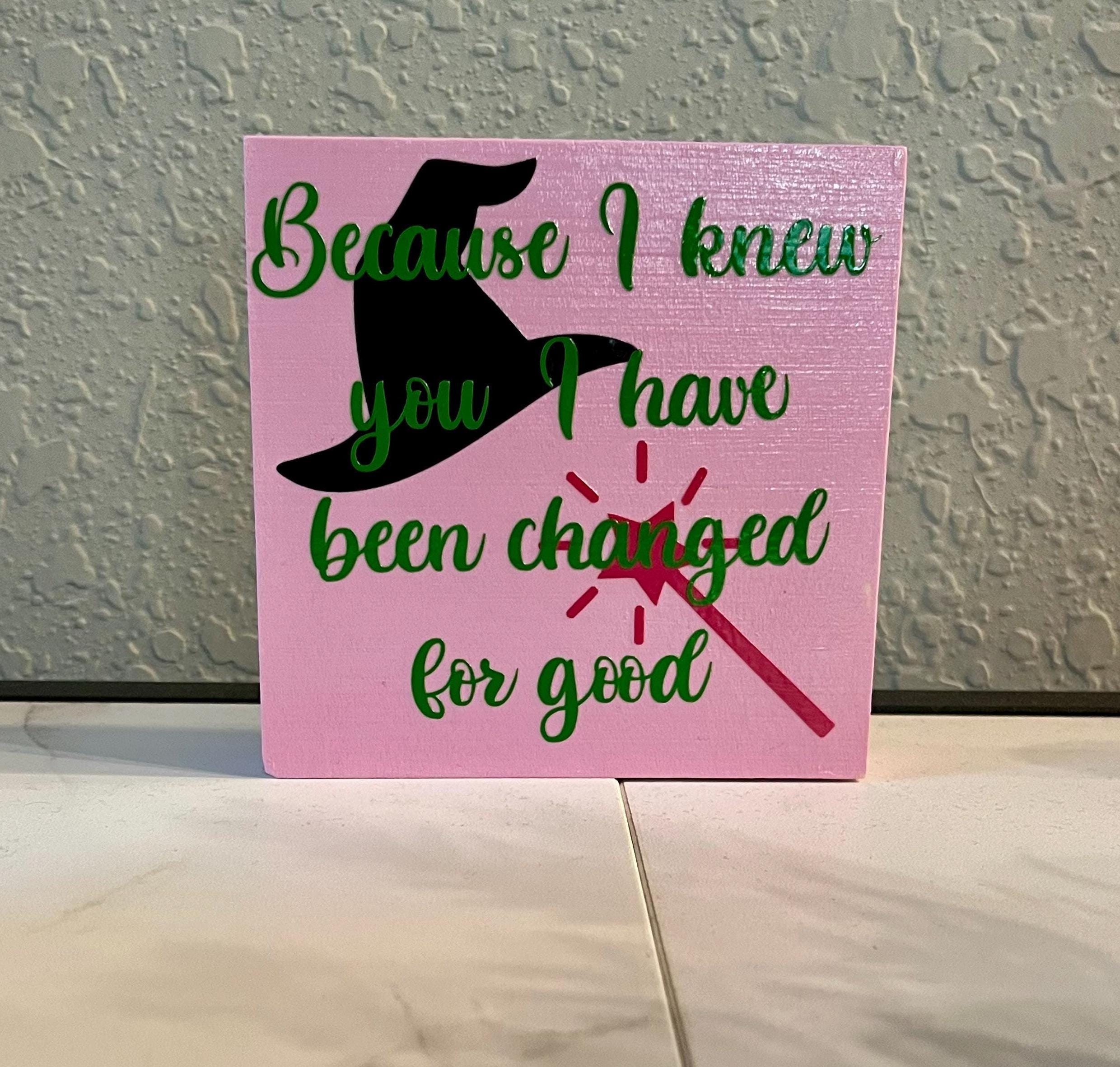 Wicked Inspired "for Good" Small Wooden Sign (perfect for Tiered Tray ...