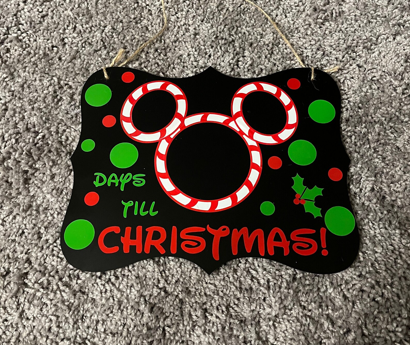 Magical Mouse Christmas Countdown Chalkboard Sign - Etsy